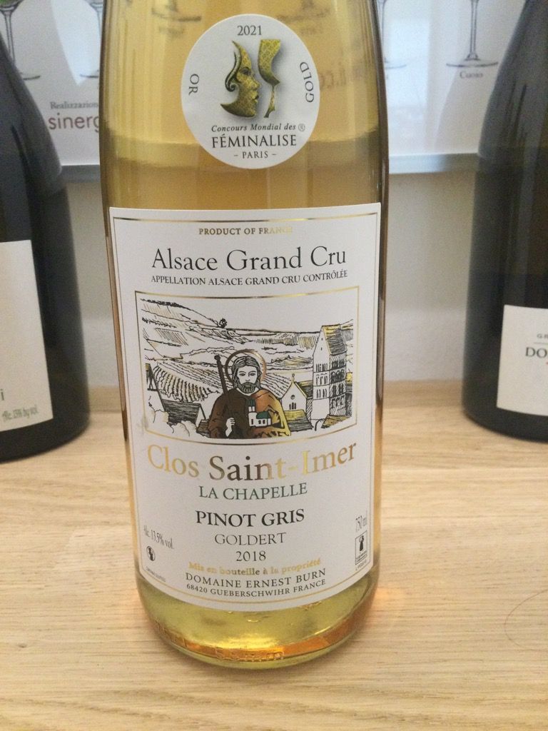 2018 Domaine Ernest Burn Pinot Gris Goldert Clos Saint Imer, France ...