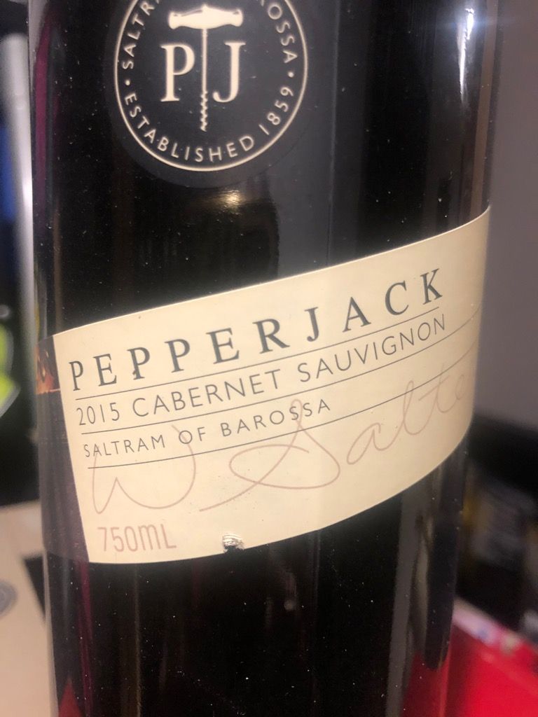 2015 Pepperjack Cabernet Sauvignon, Australia, South Australia, Barossa ...
