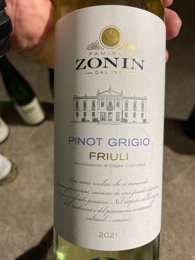 2021 Zonin Friuli Pinot Grigio, Italy, Friuli-Venezia Giulia, Friuli ...