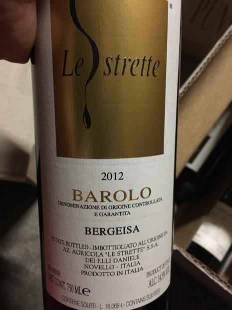 2012 Le Strette Barolo, Italy, Piedmont, Langhe, Barolo - CellarTracker