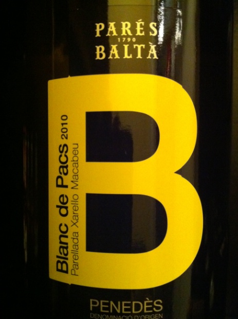 2010 Parés Baltà Penedès Blanc de Pacs B, Spain, Catalunya, Penedès ...