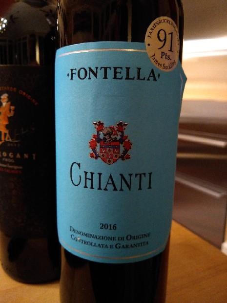 2016 Fontella Chianti, Italy, Tuscany, Chianti - CellarTracker