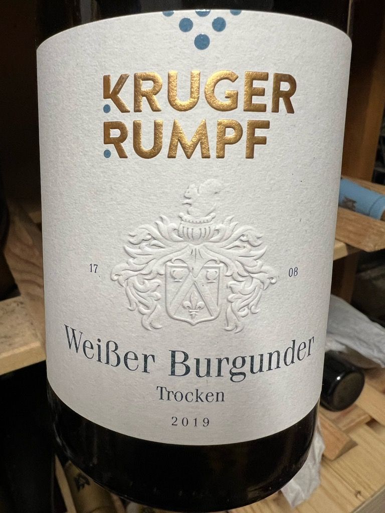 2019 Kruger-Rumpf Weißer Burgunder Trocken, Germany, Nahe - CellarTracker