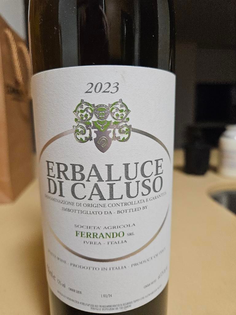 2024 Ferrando Erbaluce di Caluso La Torrazza, Italy, Piedmont, Northern ...