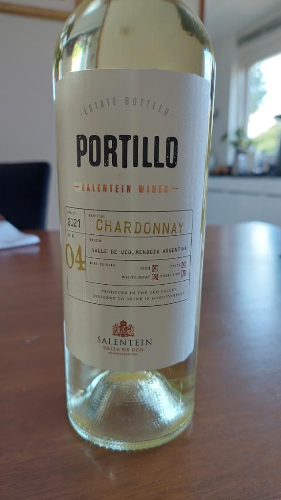 2021 Bodegas Salentein Chardonnay El Portillo, Argentina, Mendoza ...