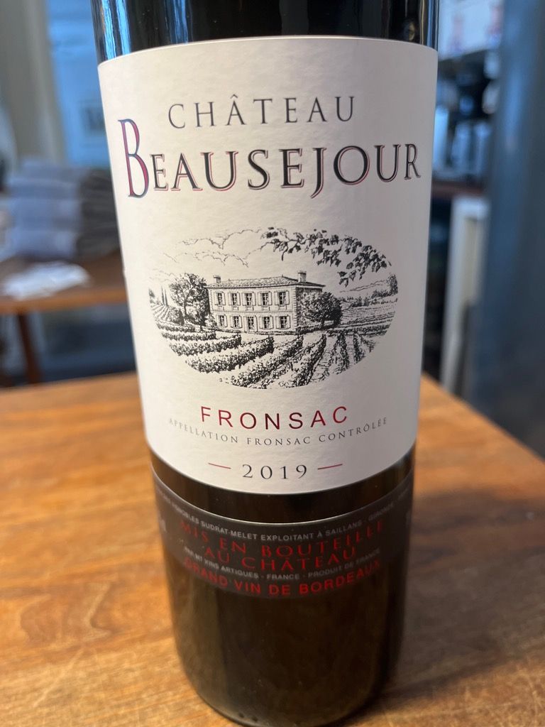 2019 Château Beauséjour (Fronsac), France, Bordeaux, Libournais ...