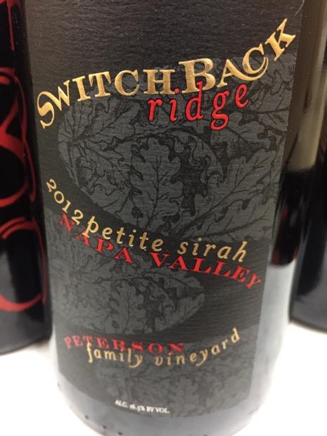 2012 Switchback Ridge Petite Sirah Old Vine Block Peterson Family ...