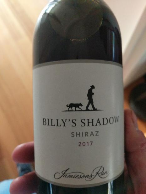 2017 Jamiesons Run Shiraz Billy's Shadow, Australia, South Australia ...
