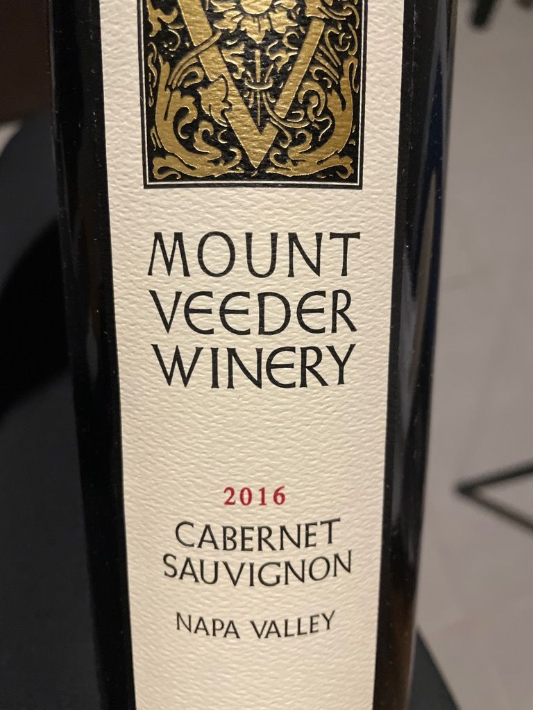 2016 Mount Veeder Winery Cabernet Sauvignon, USA, California, Napa ...