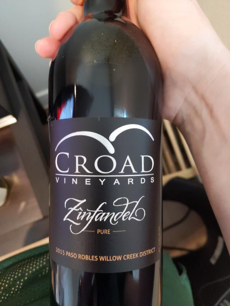 2015 Croad Vineyards Zinfandel Pure, USA, California, Central Coast ...
