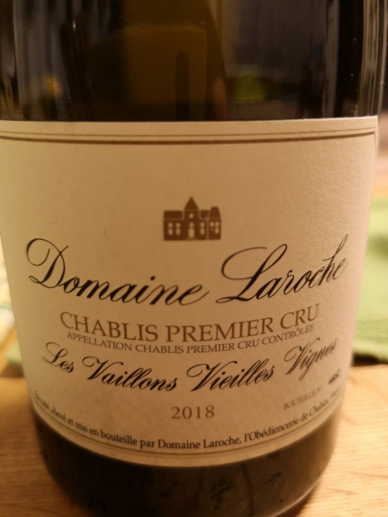 2018 Domaine Laroche Chablis 1er Cru Les Vaillons Vieilles Vignes ...