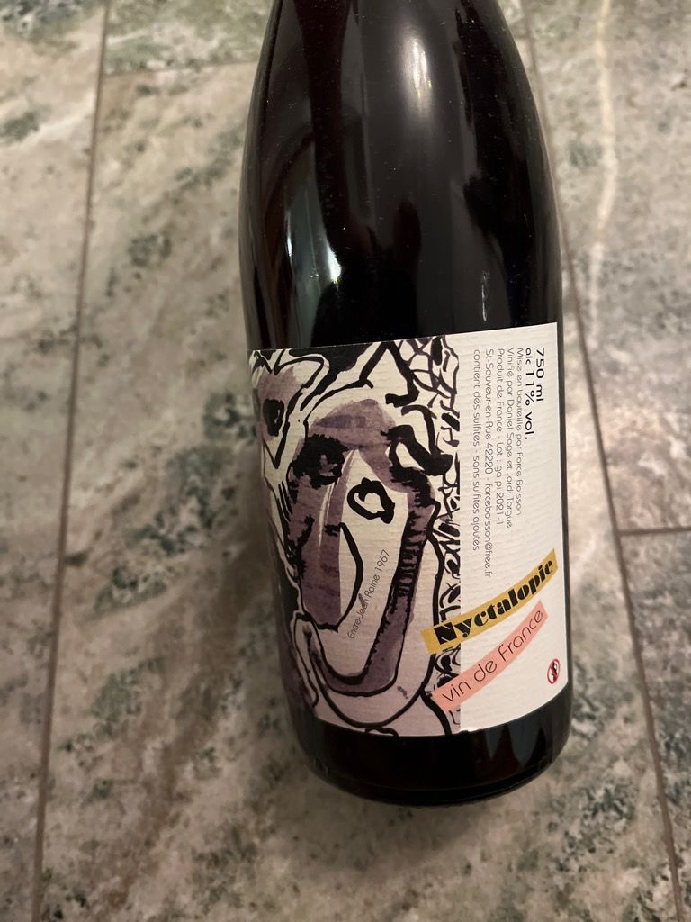 2021 Daniel Sage Nyctalopie, France, Vin de France - CellarTracker
