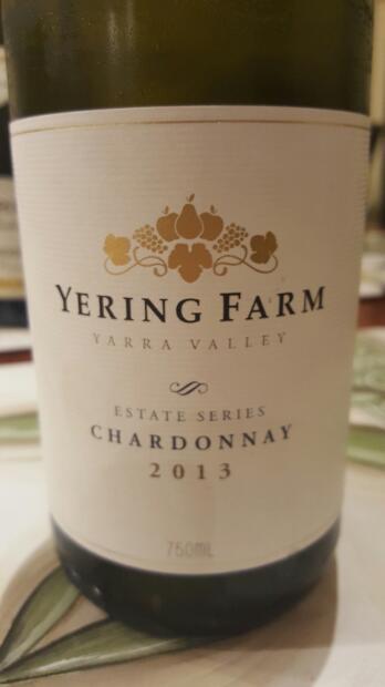 2013 Yering Farm Chardonnay Estate Series, Australia, Victoria, Port ...