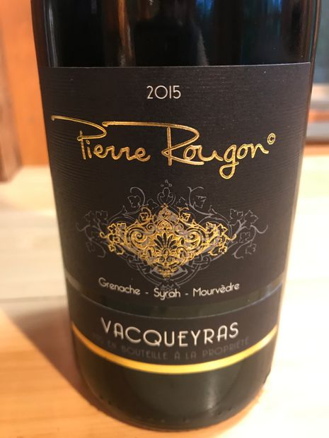 2015 Pierre Rougon Vacqueyras Dentelles De Talabot, France, Rhône ...