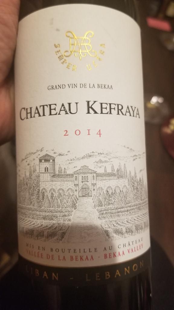 2017 Château Kefraya Cabernet-Syrah-Mourvedre, Lebanon, Bekaa Valley ...