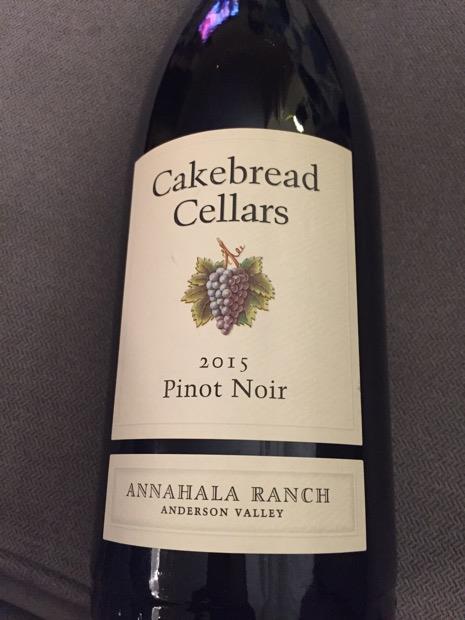 2015 Cakebread Cellars Pinot Noir Annahala Ranch, USA, California ...