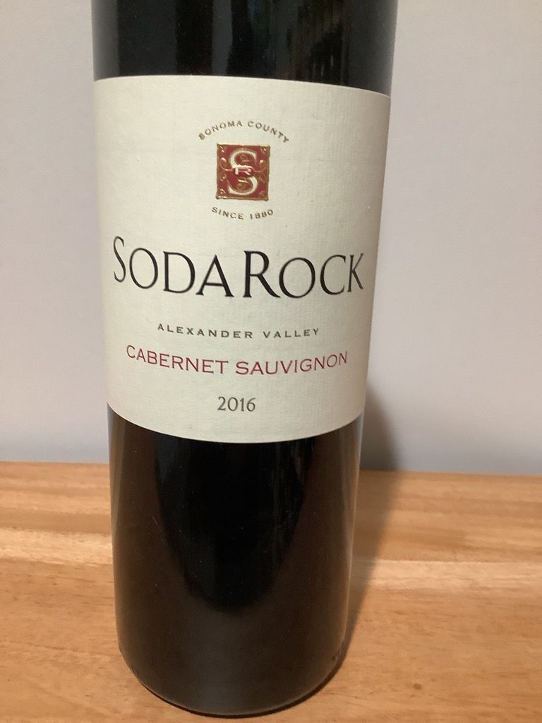 2016 Soda Rock Winery Cabernet Sauvignon, USA, California, Sonoma ...