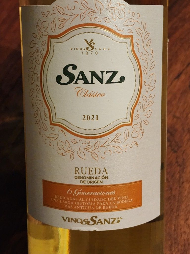 2021 Vinos Sanz Rueda Clásico, Spain, Castilla y León, Rueda ...