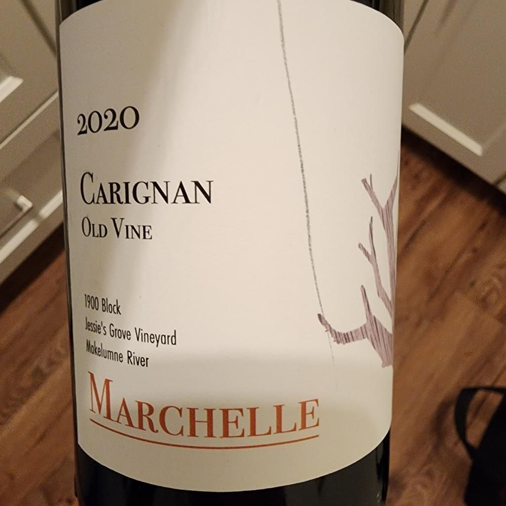 2019 Marchelle Wines Carignan Old Vine Jesse's Grove Vineyard, USA ...