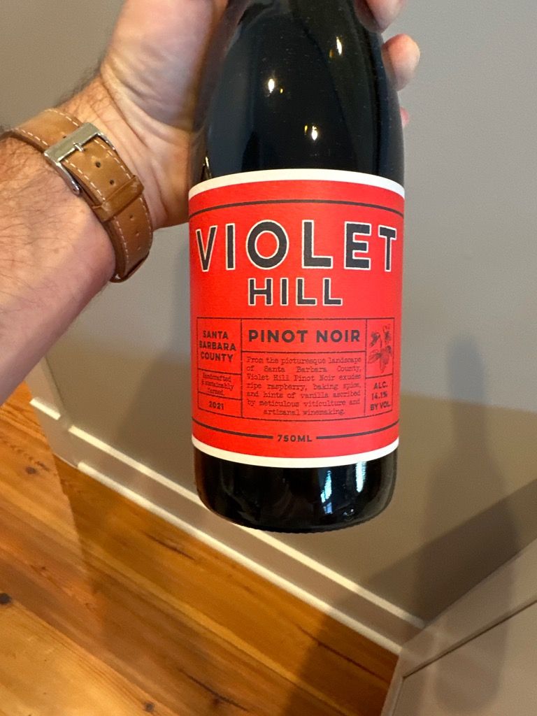 2021 Violet Hill Pinot Noir Santa Barbara County, USA, California, Central Coast, Santa Barbara ...
