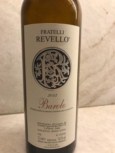 2013 Fratelli Revello Barolo, Italy, Piedmont, Langhe, Barolo ...