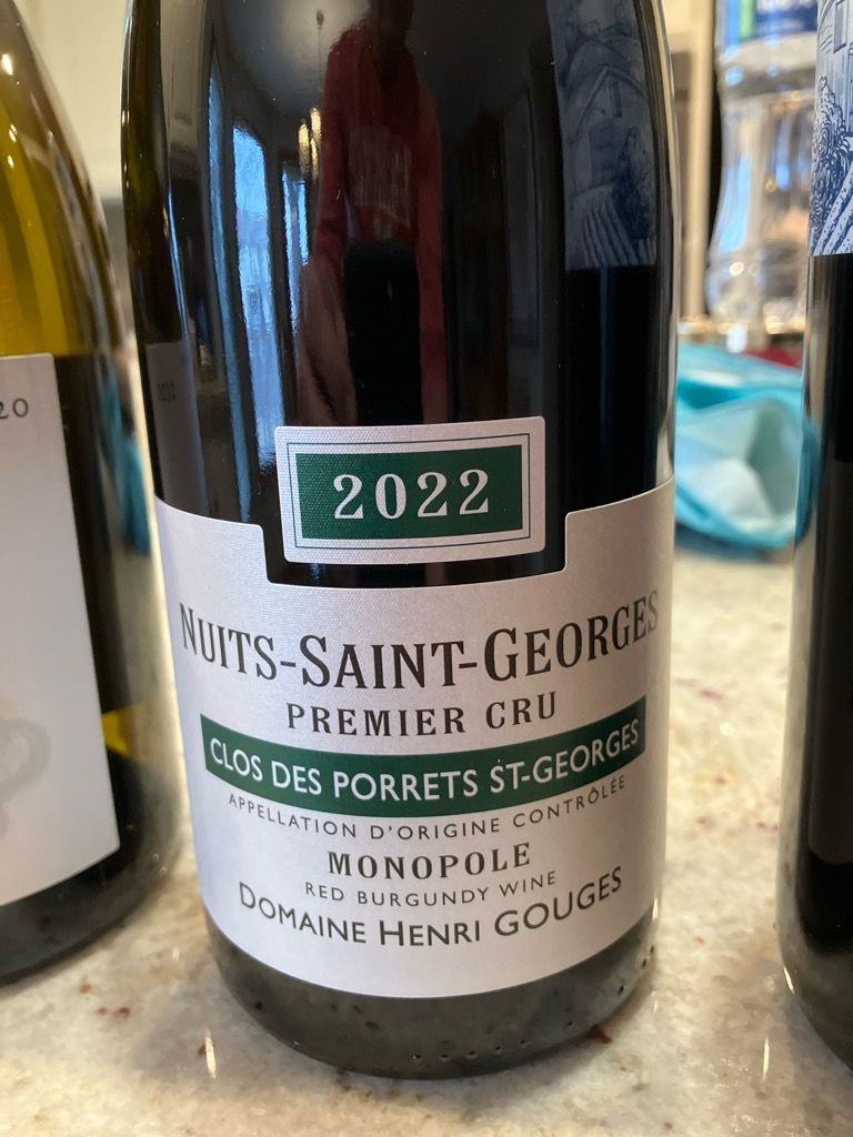 2022 Domaine Henri Gouges Nuits St. Georges 1er Cru Clos des Porrets St ...