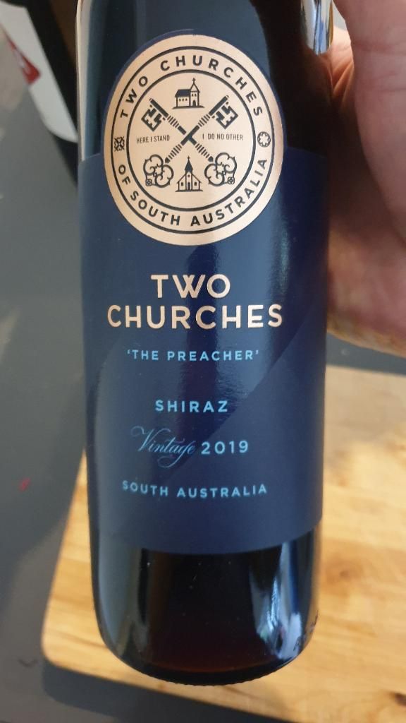 2019 Two Churches Shiraz The Preacher, Australia, South Australia ...