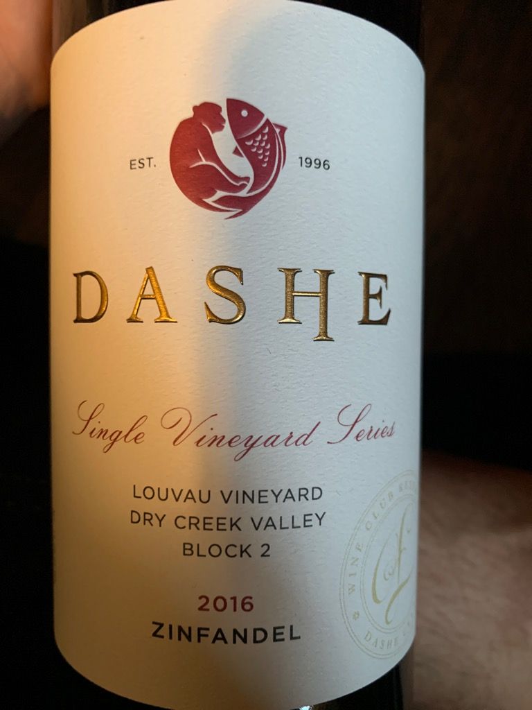 2022 Dashe Cellars Zinfandel Louvau Vineyard "Block 2", USA, California, Sonoma County, Dry ...