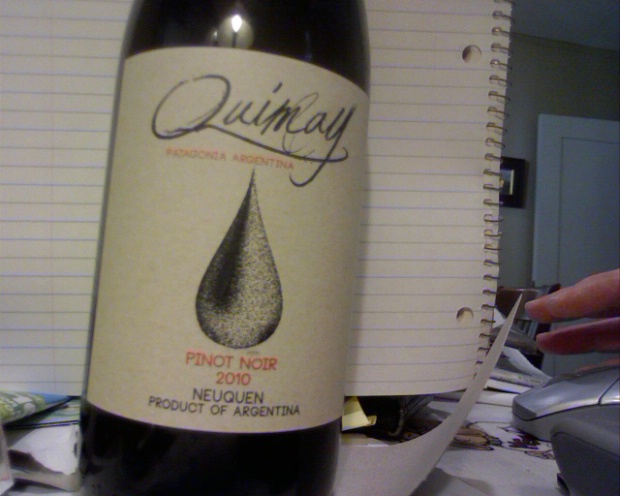 2010 Quimay Pinot Noir, Argentina, Patagonia, Neuquén - CellarTracker