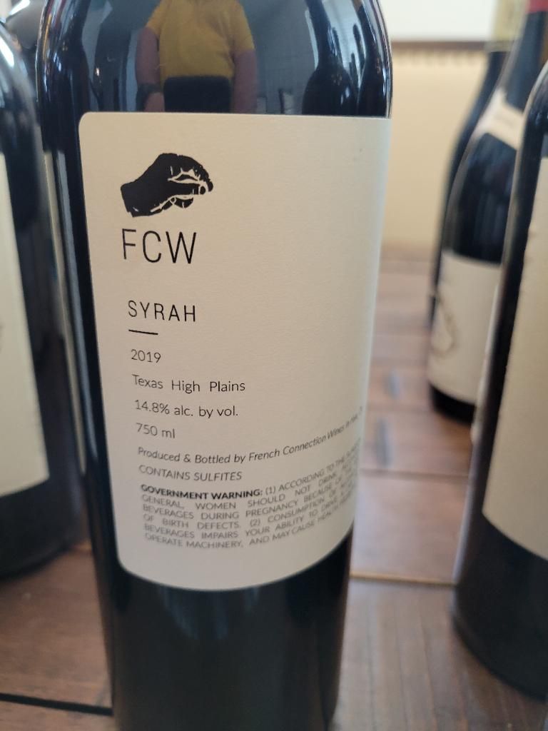 2021 French Connection Wines Syrah, USA, Texas, Texas High Plains ...