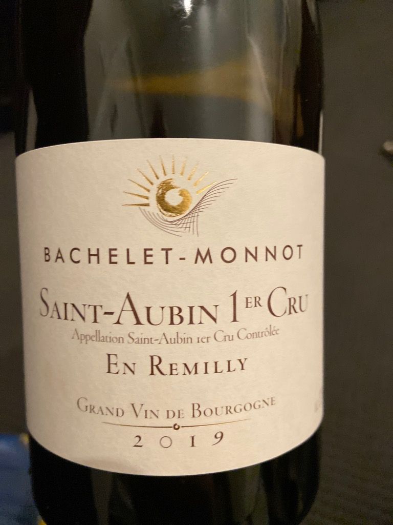 2019 Domaine Bachelet-Monnot Saint-Aubin 1er Cru En Remilly Blanc ...