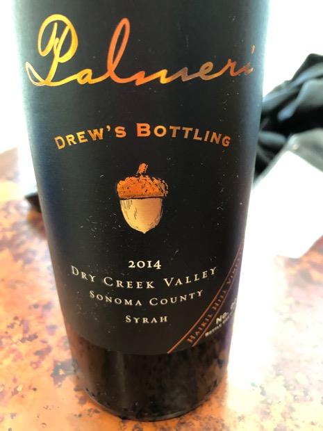2014 Palmeri Syrah Drew's Bottling, USA, California, Sonoma County, Dry ...