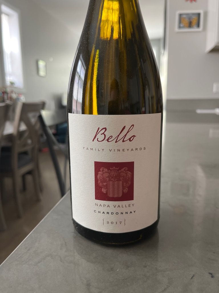 2017 Bello Family Vineyards Chardonnay, USA, California, Napa Valley ...