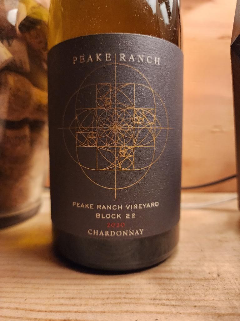 2020 Peake Ranch Chardonnay Block 22 Peake Ranch Vineyard, USA ...