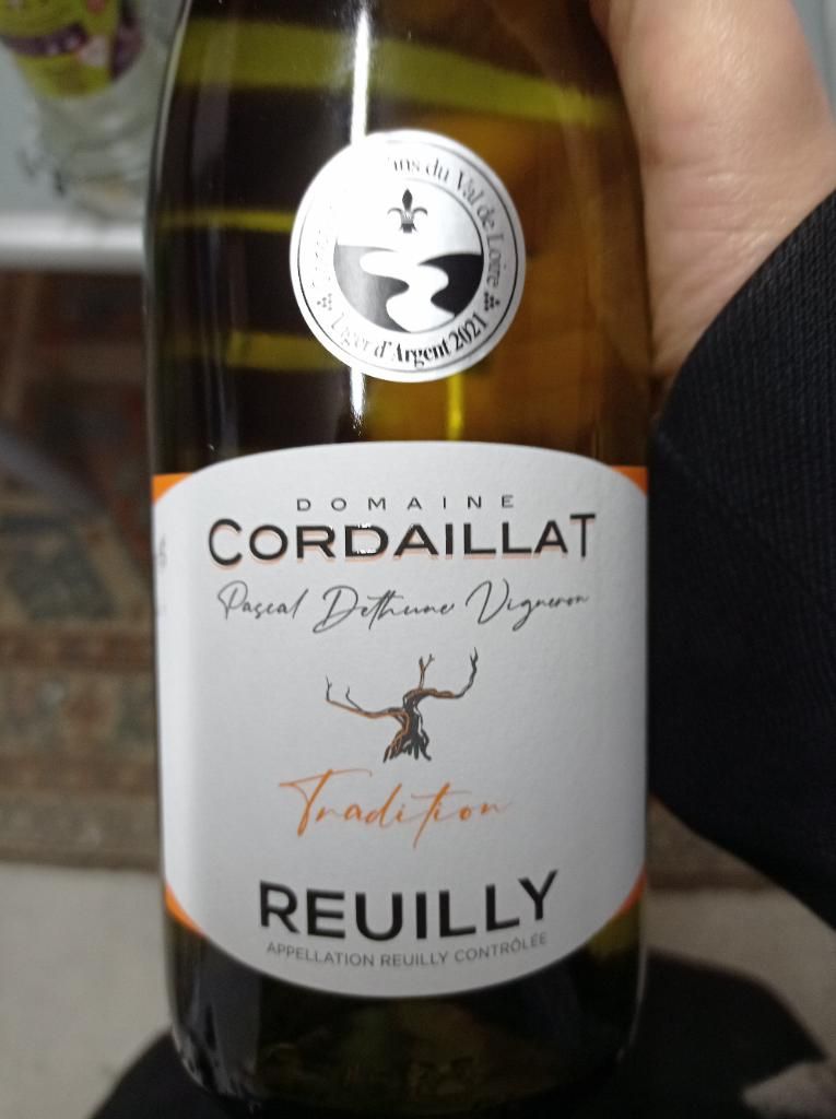 2021 Domaine Cordaillat Reuilly Tradition, France, Loire Valley, Upper ...