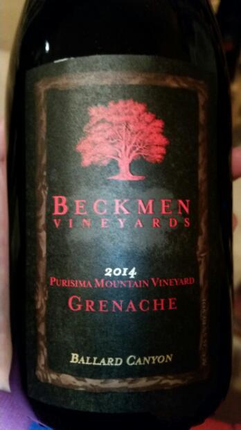 2014 Beckmen Vineyards Grenache Ballard Canyon, USA, California ...