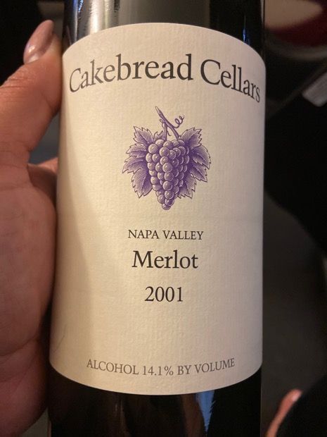 2001 Cakebread Cellars Merlot, USA, California, Napa / Sonoma, Carneros ...