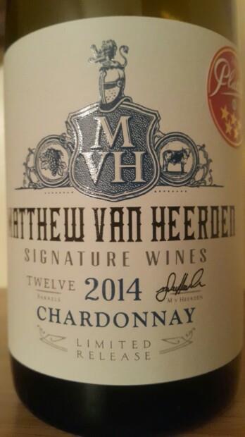 2014 Matthew Van Heerden Chardonnay MVH, South Africa, Western Cape ...