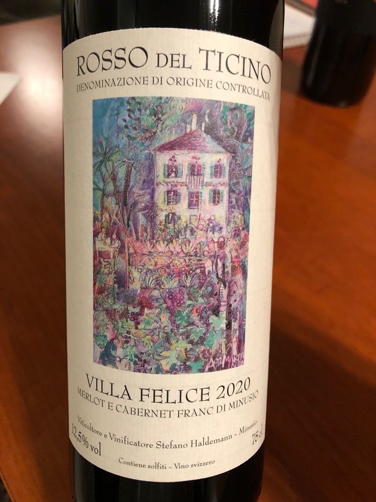 2020 Stefano Haldemann Merlot Rosso del Ticino - Villa Felice ...