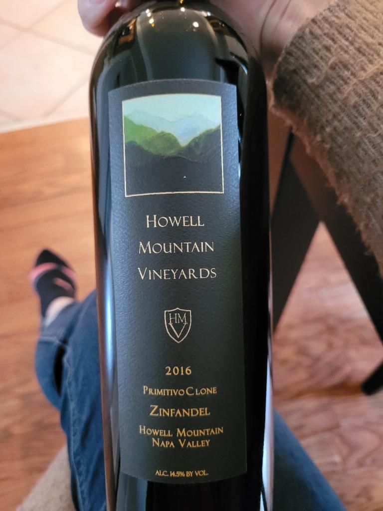 2016 Howell Mountain Vineyards Primitivo Clone Zinfandel, USA ...