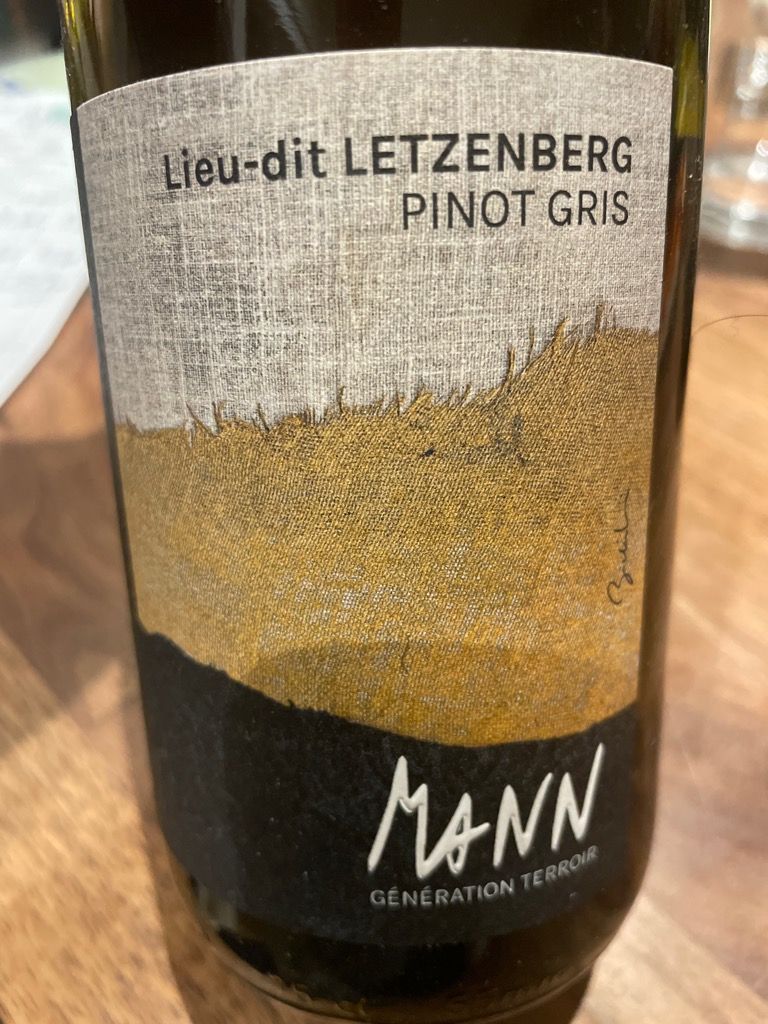 2022 Jean Louis et Fabienne Mann Pinot Gris Letzenberg, France, Alsace ...