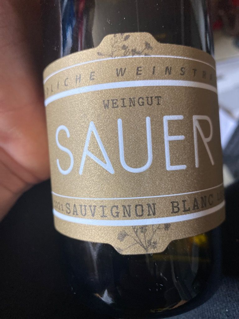2021 Heiner Sauer Sauvignon Blanc QbA, Germany, Pfalz - CellarTracker