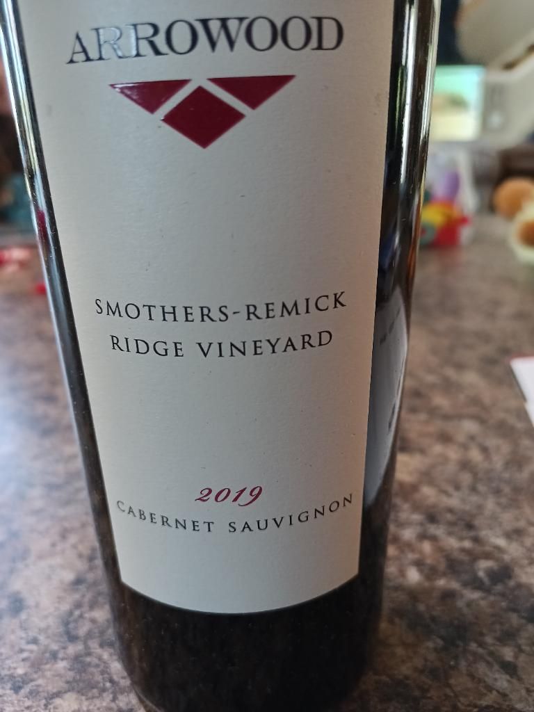 2019 Arrowood Cabernet Sauvignon Smothers-Remick Ridge Vineyards Sonoma ...