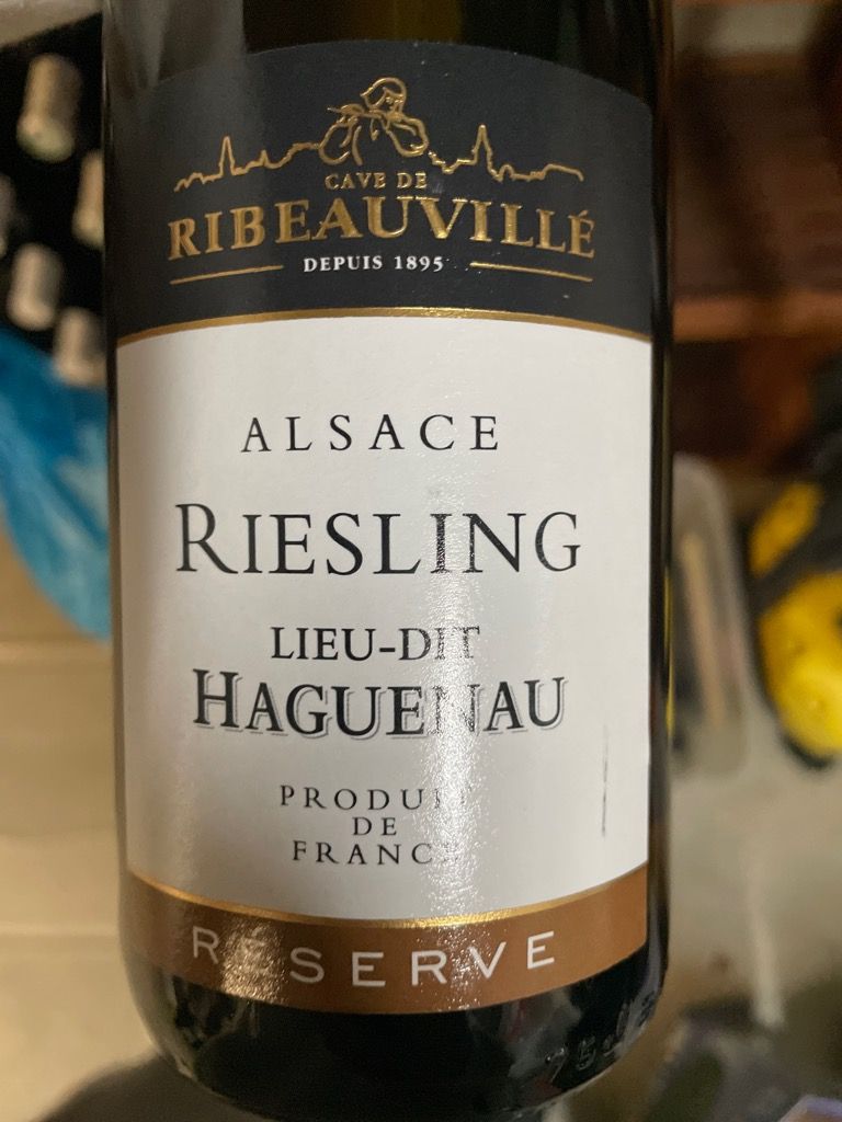 2017 Cave de Ribeauvillé Riesling Haguenau Reserve, France, Alsace ...