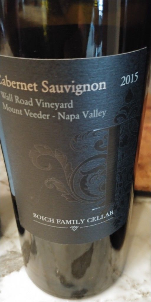 2015 Boich Family Cellar Cabernet Sauvignon Wall Road, USA, California ...