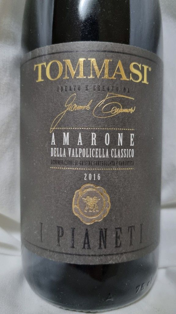 2016 Tommasi Amarone della Valpolicella Classico I Pianeti, Italy, Veneto, Valpolicella, Amarone ...