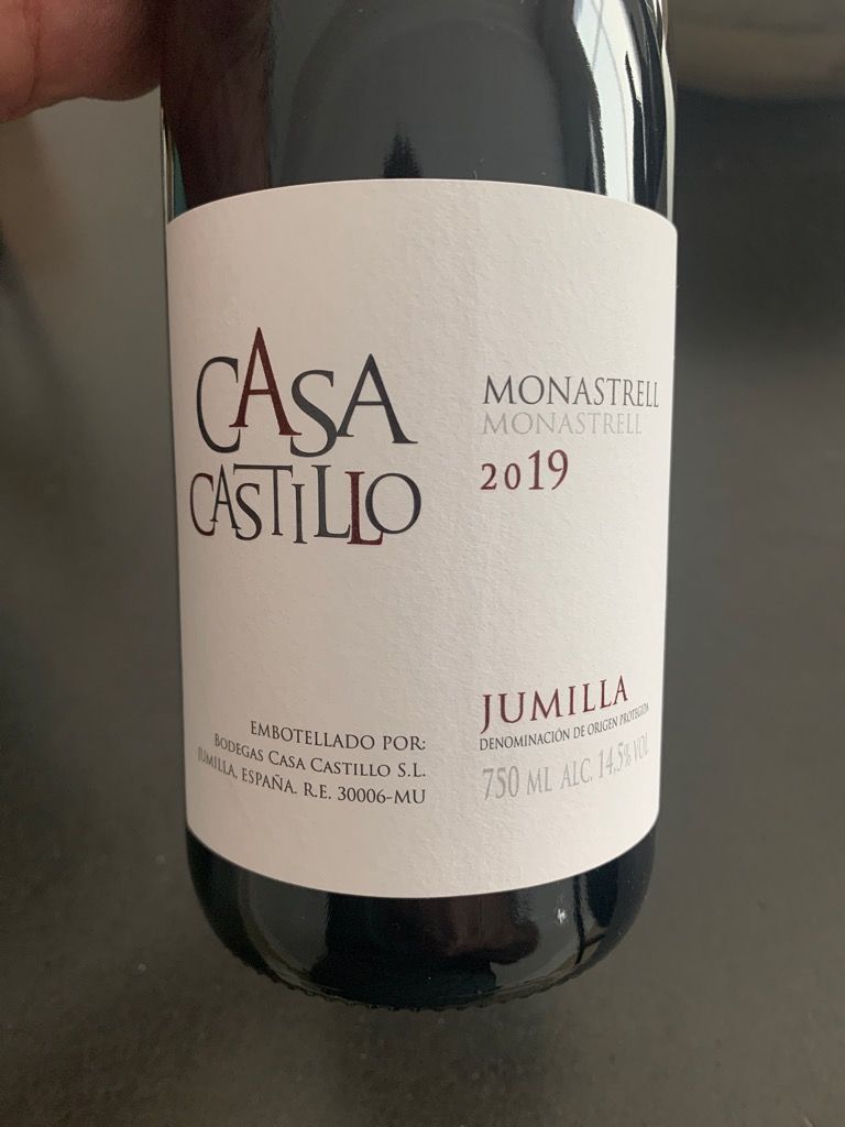 2019 Casa Castillo Monastrell Jumilla, Spain, Murcia, Jumilla ...