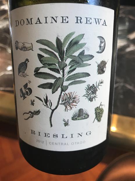 2011 Domaine Rewa Riesling, New Zealand, South Island, Otago, Central ...