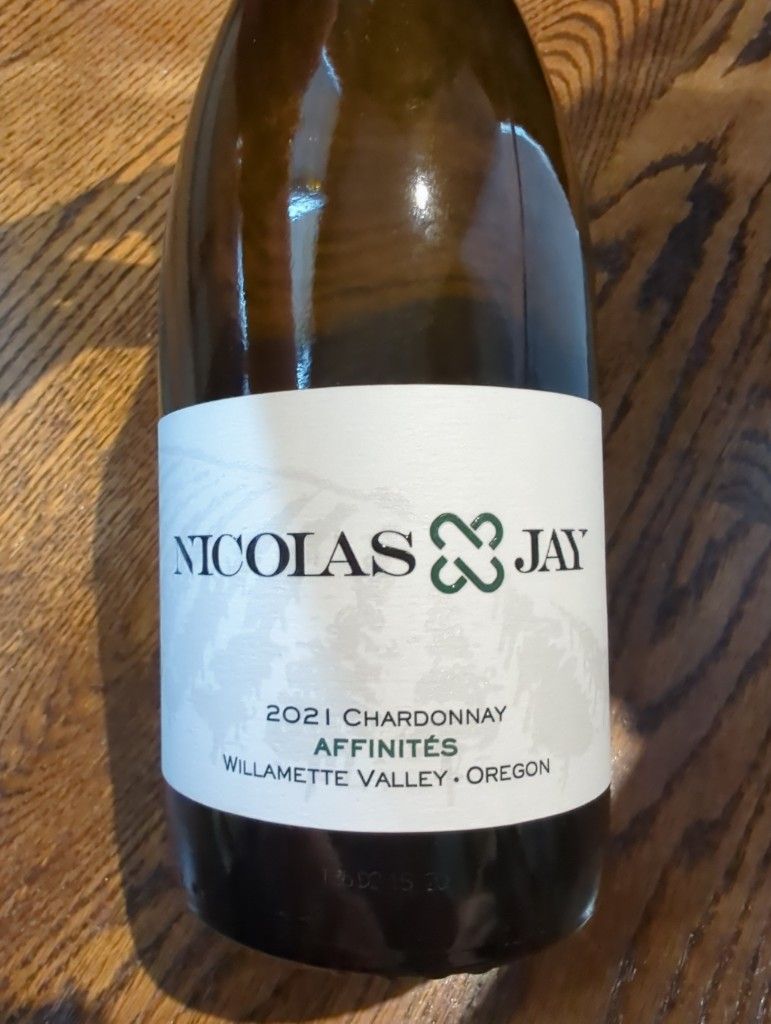 2021 Domaine Nicolas-Jay Chardonnay Affinites, USA, Oregon, Willamette ...