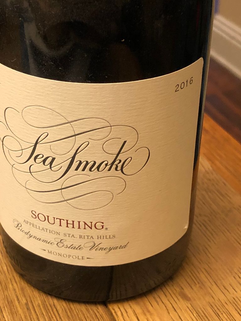 2016 Sea Smoke Pinot Noir Southing, USA, California, Central Coast, Sta ...